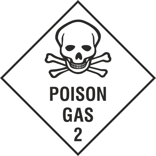 'Poison Gas 2' Sign with SafetySignStore.co.uk