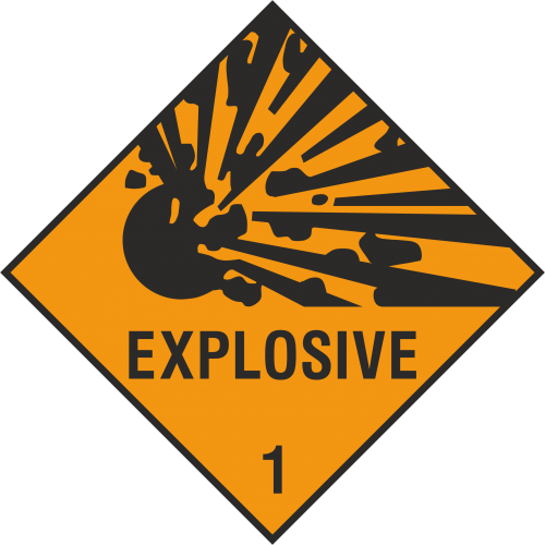 'Explosive 1' Sign with SafetySignStore.co.uk