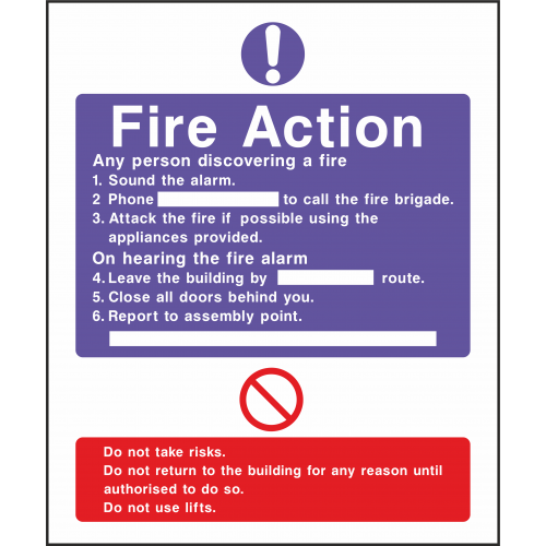 Fire Action Discovering a Fire Sign with SafetySignStore.co.uk