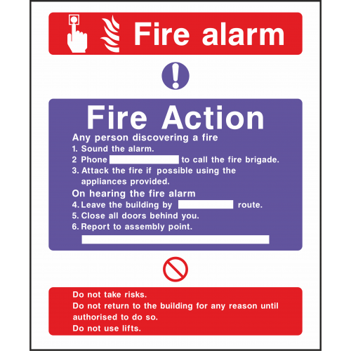 Fire Alarm Sign with SafetySignStore.co.uk