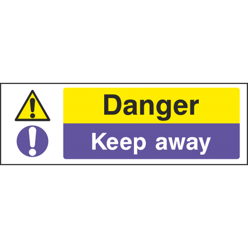 "Danger Keep Away - Landscape" Sign with SafetySignStore.co.uk