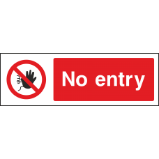 No Entry - Landscape Sign with SafetySignStore.co.uk