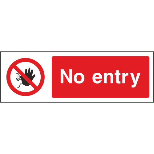 No Entry - Landscape Sign with SafetySignStore.co.uk
