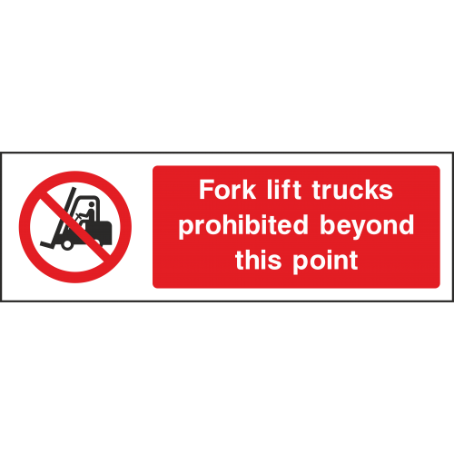 FLT Prohibited Beyond This Point - Landscape Sign with SafetySignStore ...