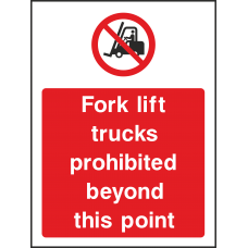 FLT Prohibited Beyond This Point Sign with SafetySignStore.co.uk