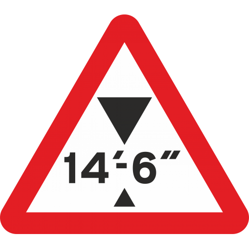 No Vehicles Over Height Shown Sign with SafetySignStore.co.uk