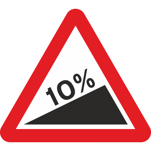 Steep Hill Upwards Sign with SafetySignStore.co.uk