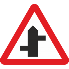Staggered Junction Sign with SafetySignStore.co.uk