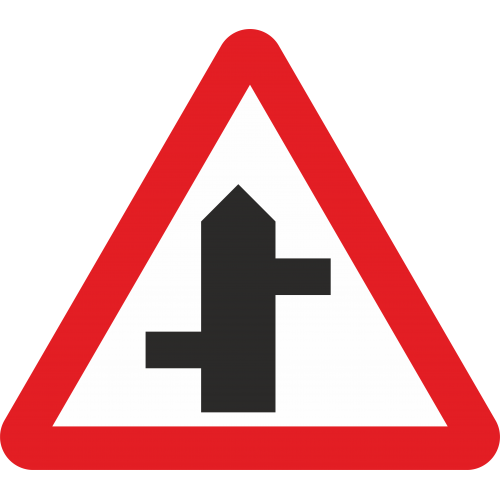 Staggered Junction Sign with SafetySignStore.co.uk