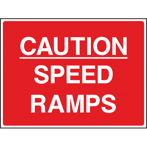 Caution Speed Ramps Sign with SafetySignStore.co.uk