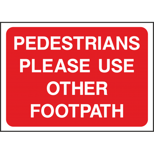 Pedestrians Use Other Footpath Sign with SafetySignStore.co.uk